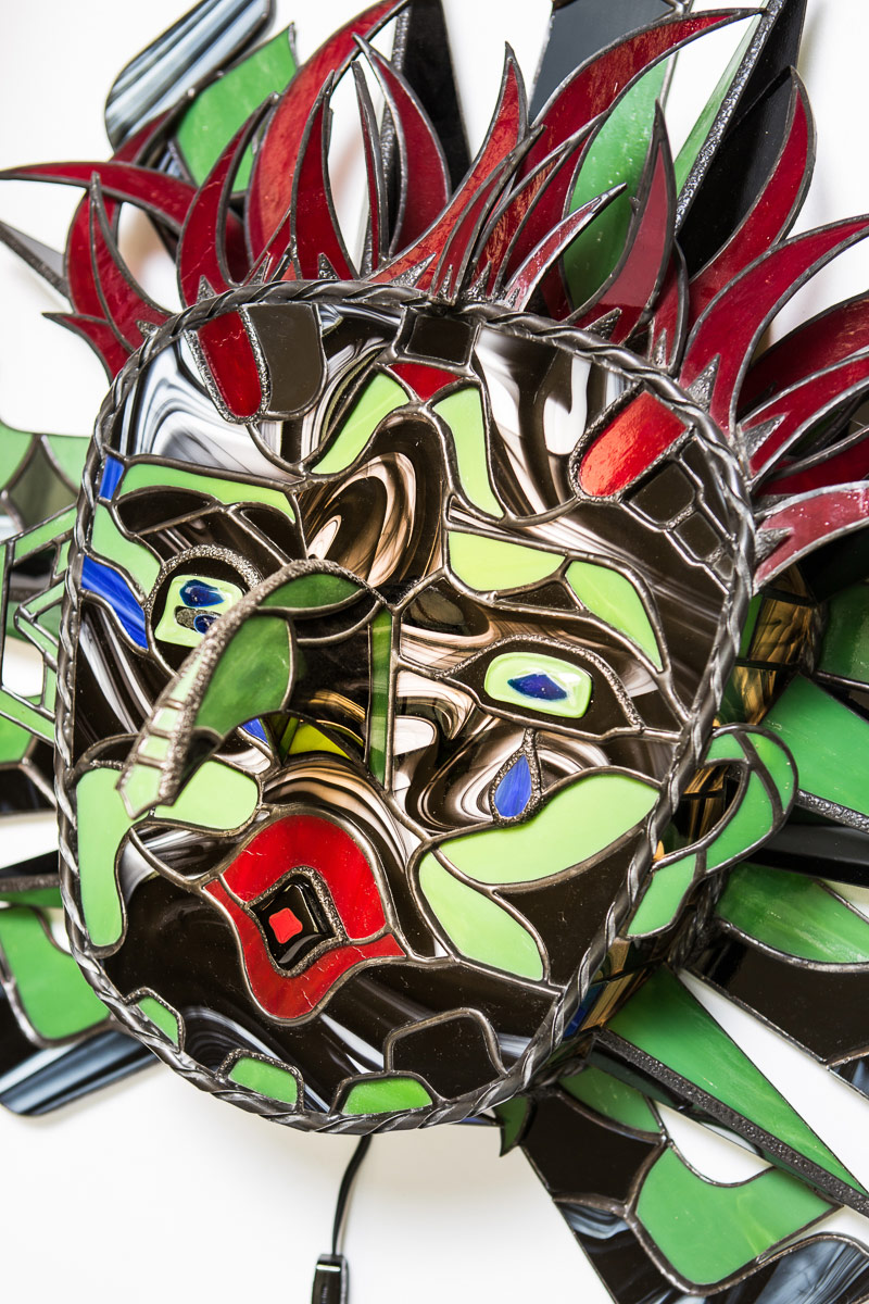 Two Face Mask - Jan's Glass by the Sea - The Centre for Stained Glass ...